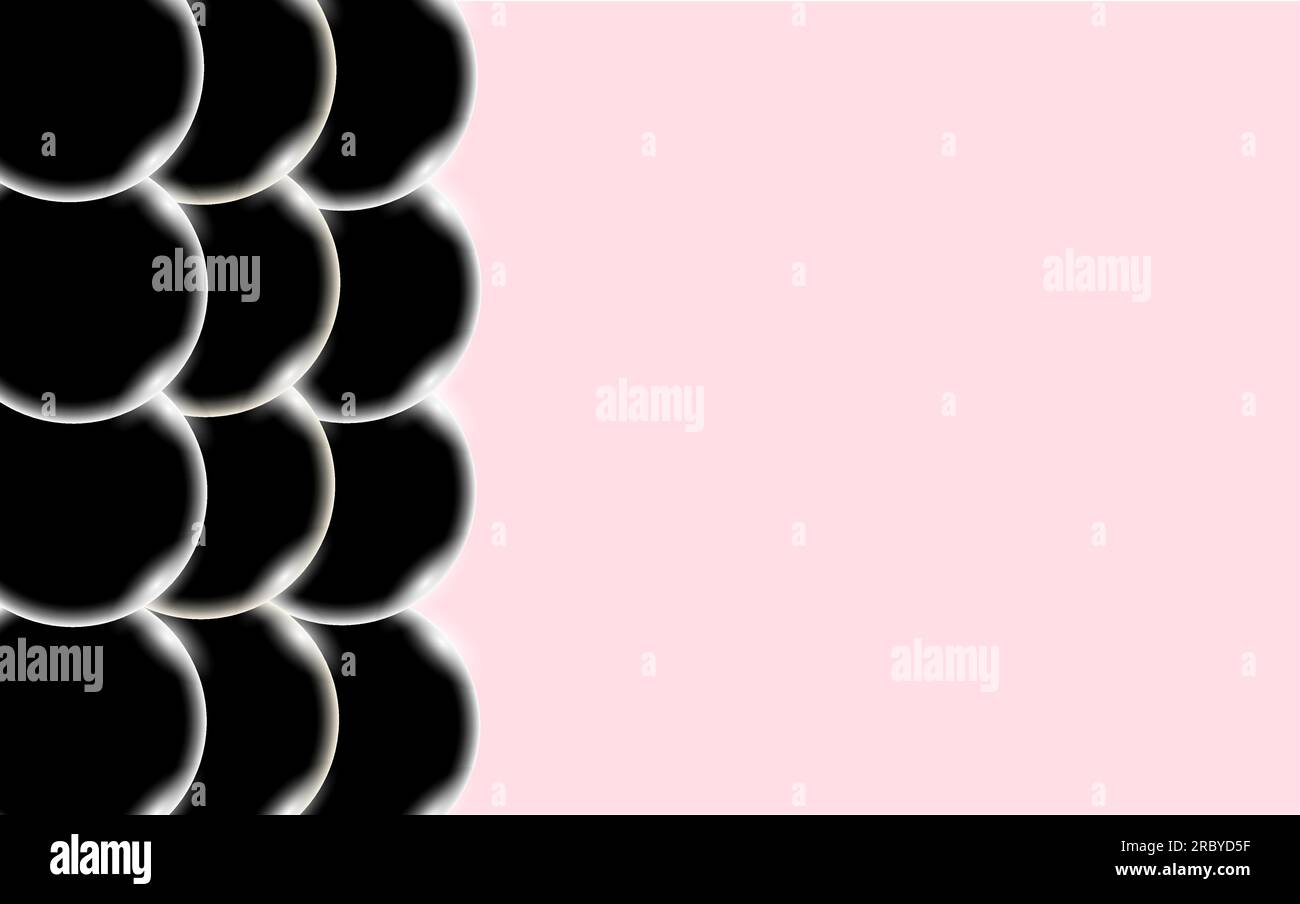 Black abstract shiny beautiful and convex smooth bulky simple balls ...