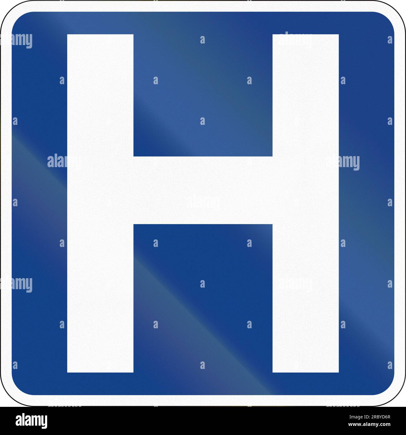 United States road sign: Hospital Stock Photo - Alamy