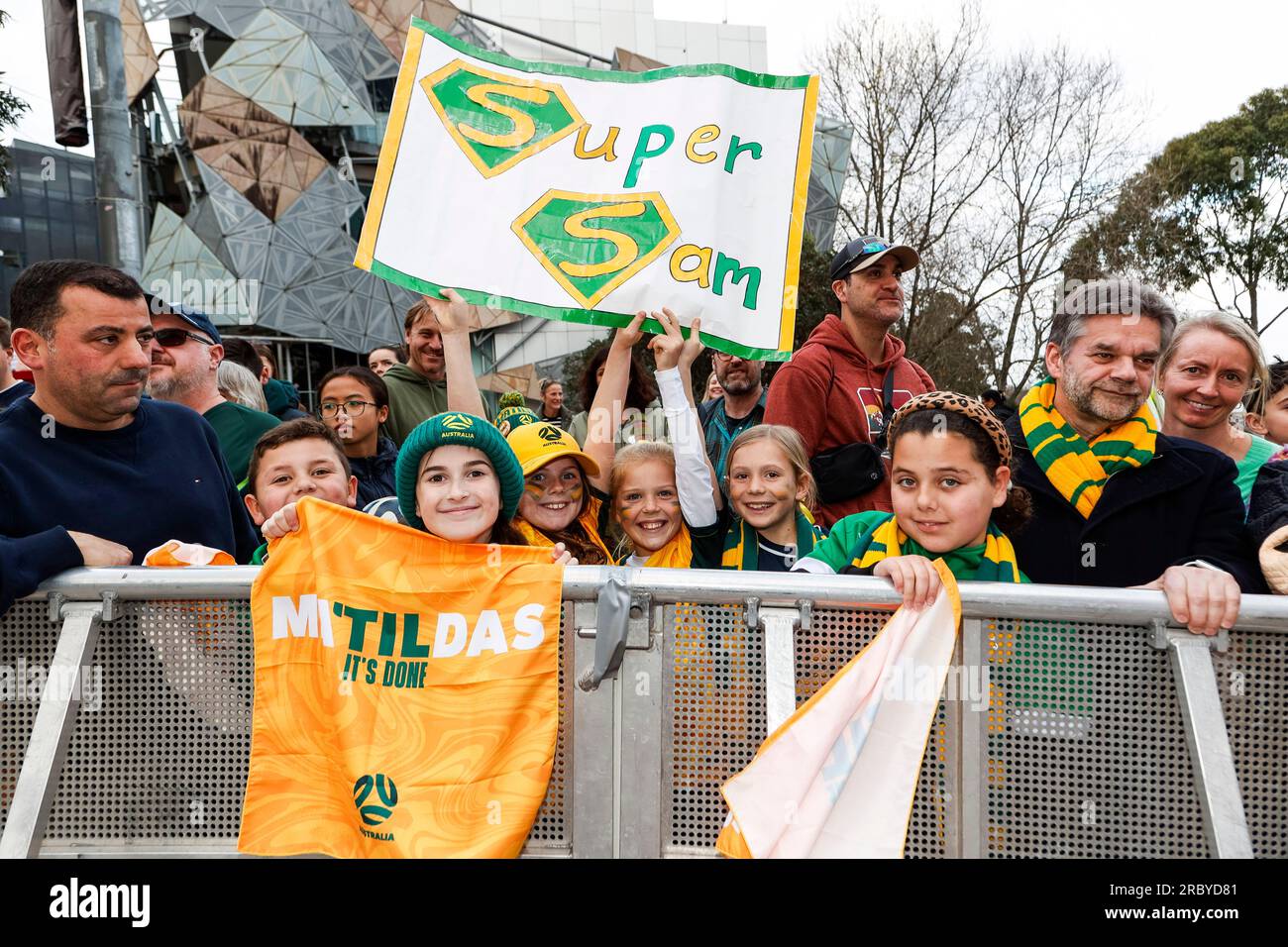 Melbourne, Australia. 11th July, 2023. Australian fans seen during the ...