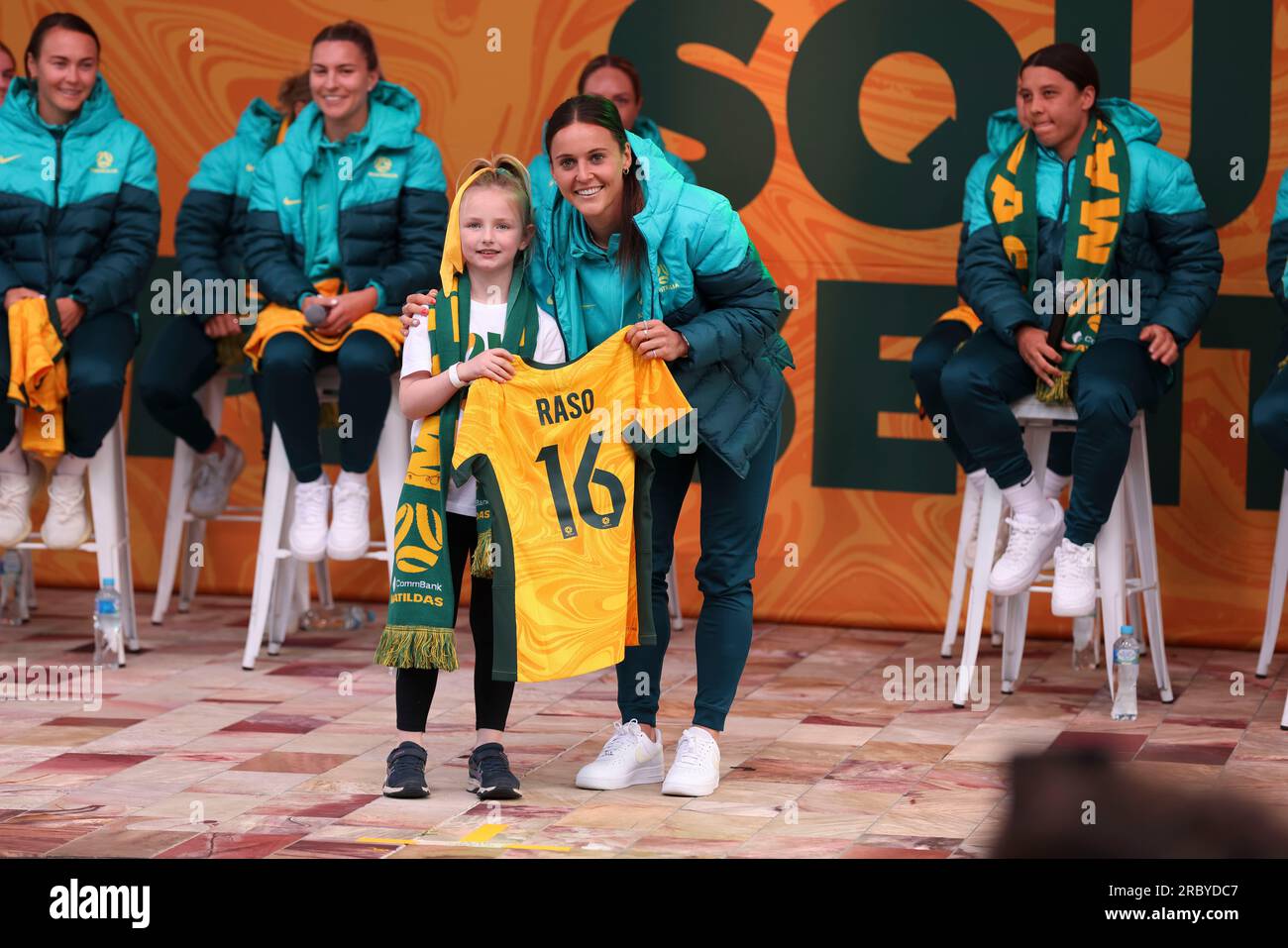 Melbourne, Australia. 11th July, 2023. Hayley Raso of Australia is ...