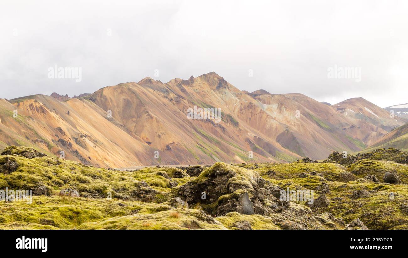 Landmannalaugar area landscape, Fjallabak Nature Reserve, Iceland ...