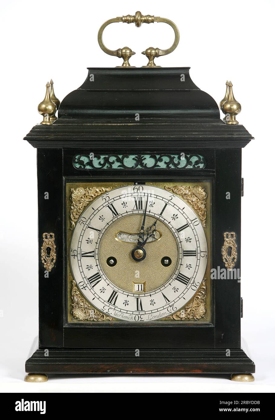 A antique bracket clock by Markwick of London Stock Photo - Alamy
