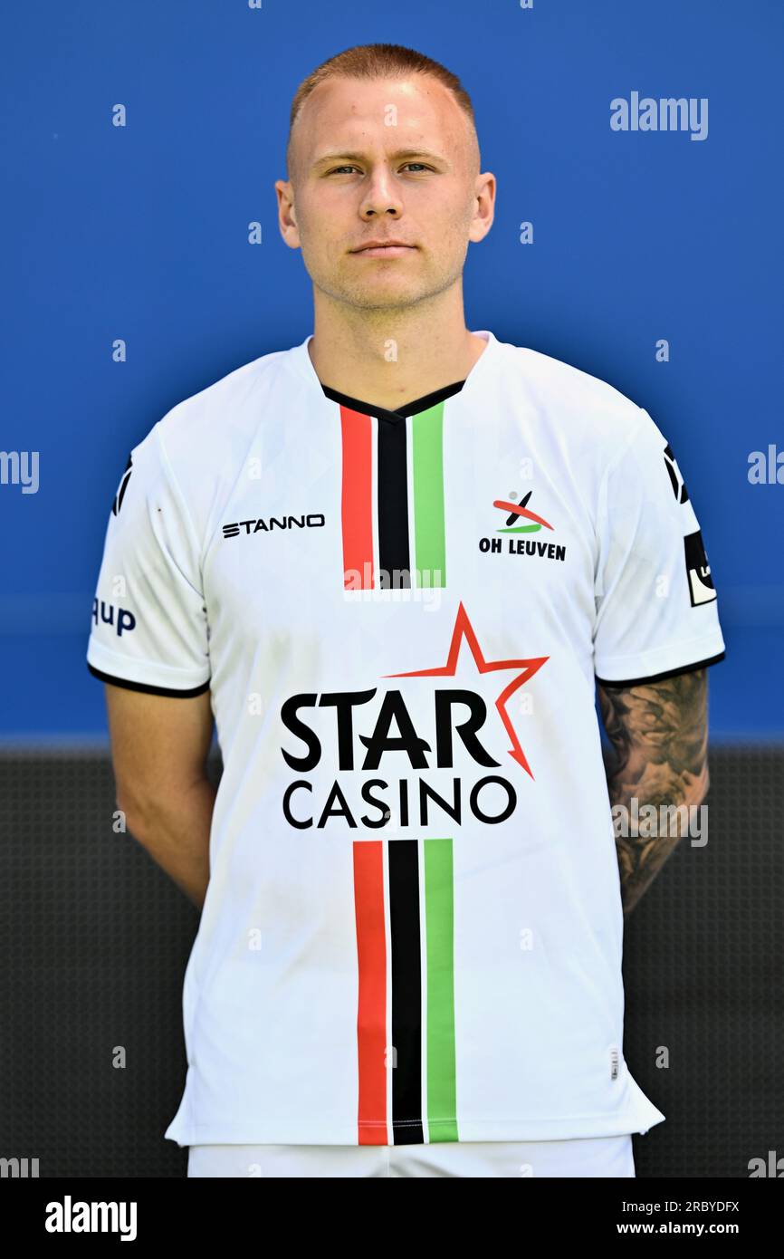 Leuven, Belgium. 11th July, 2023. OHL's Jon Dagur Thorsteinsson poses ...