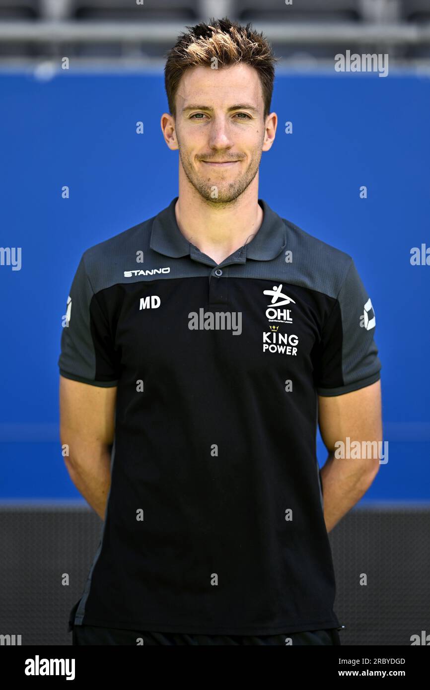 Leuven, Belgium. 11th July, 2023. OHL's physiotherapist Michiel Devyver ...