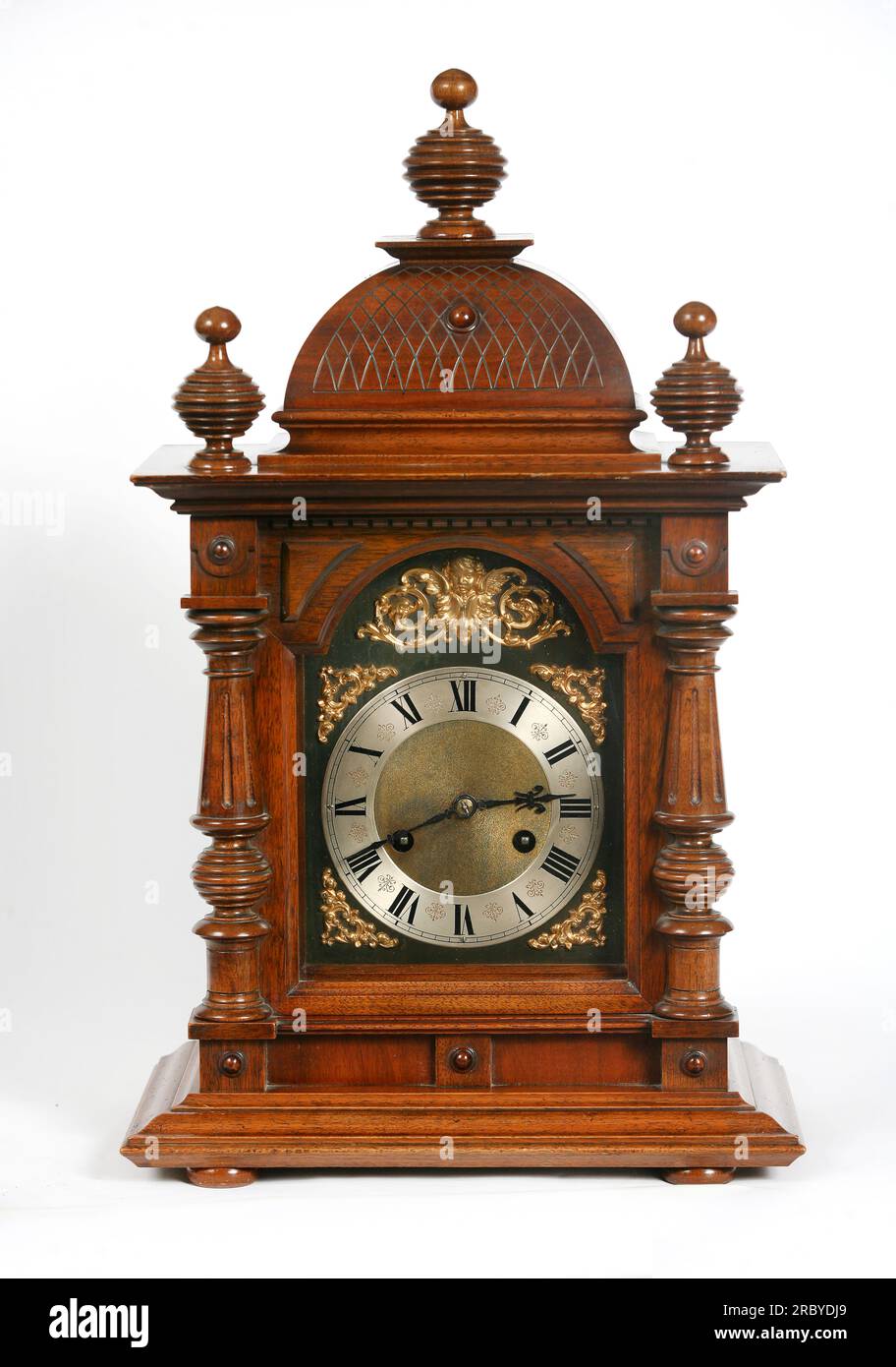 An antique case bracket clock Stock Photo - Alamy