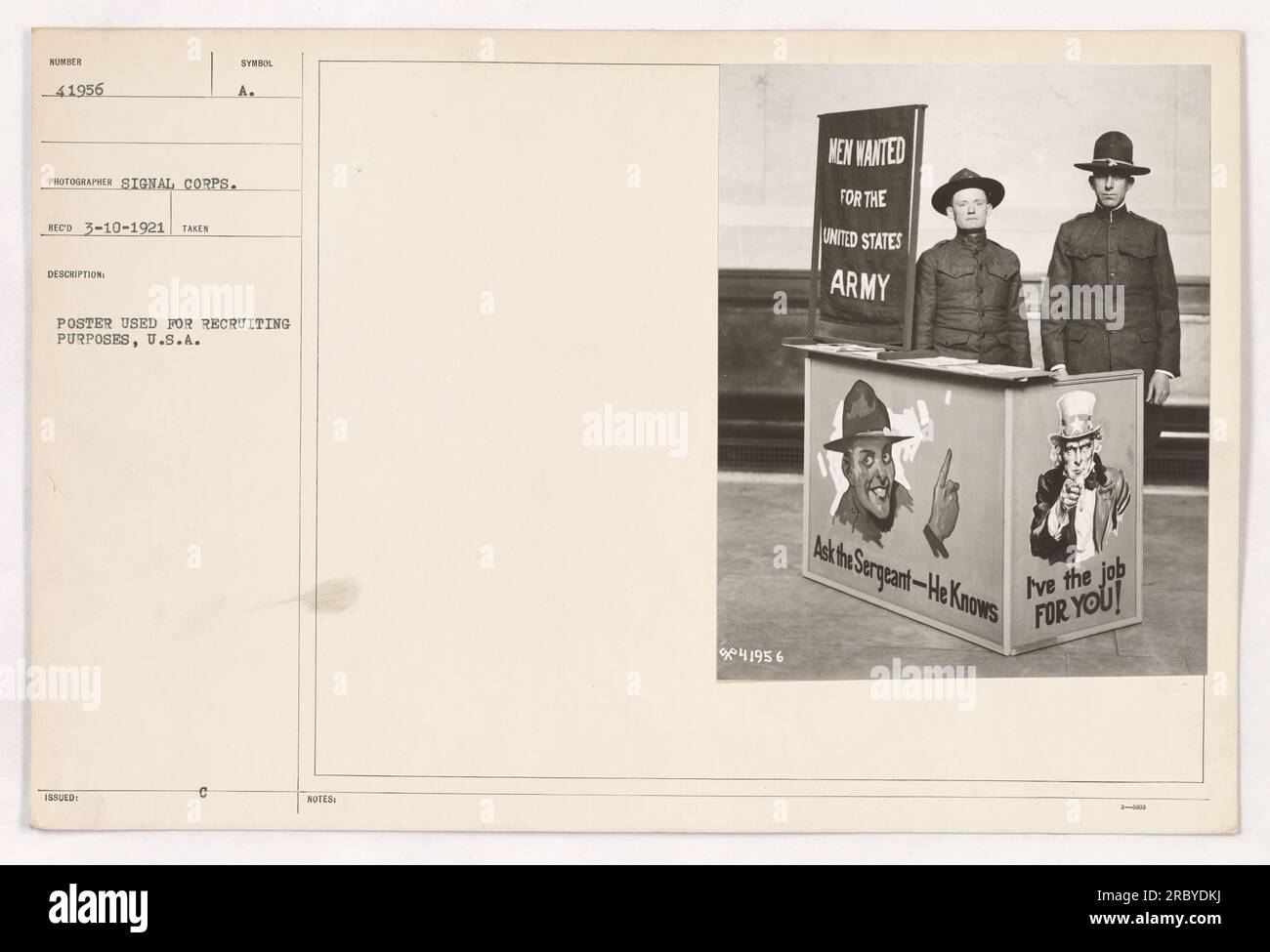 A recruiting poster used during World War One featuring the text "Men ...