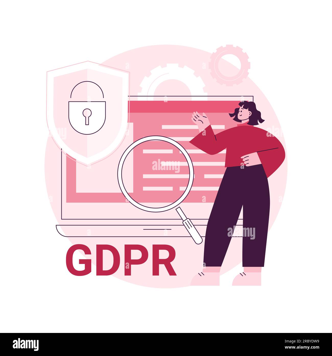 General Data Protection Regulation Abstract Concept Vector Illustration