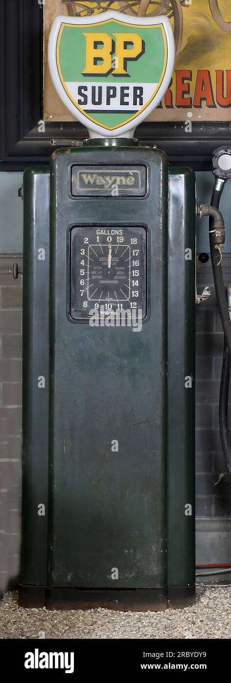 An antique BP petrol pump Stock Photo - Alamy