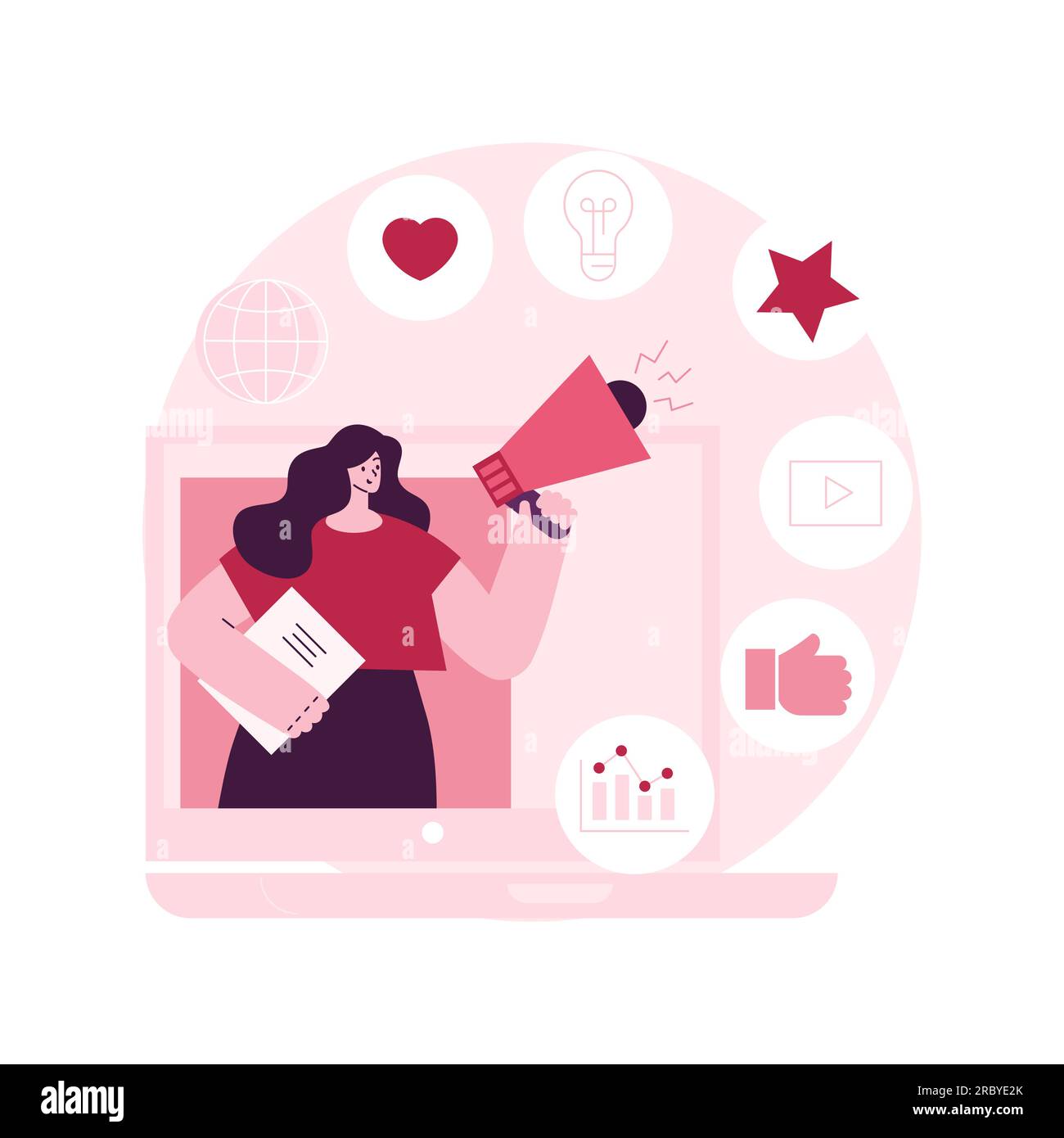 Advertising abstract concept vector illustration. Ad, billboard ...