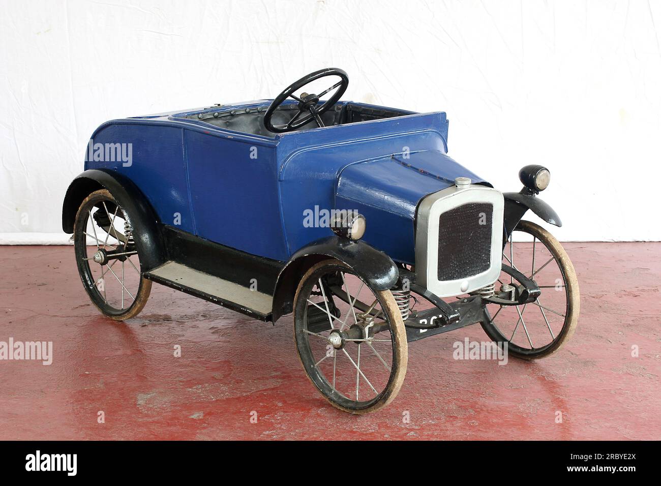 An blue antique Austin Seven pedal car Stock Photo - Alamy