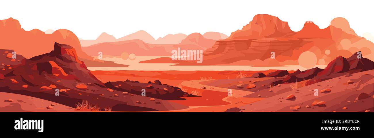 Volcanic crater background Stock Vector Images - Alamy