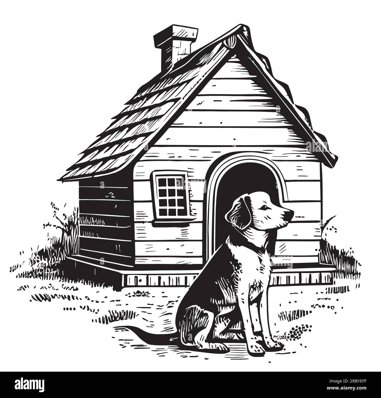 Baby dog bowl Stock Vector Images - Alamy