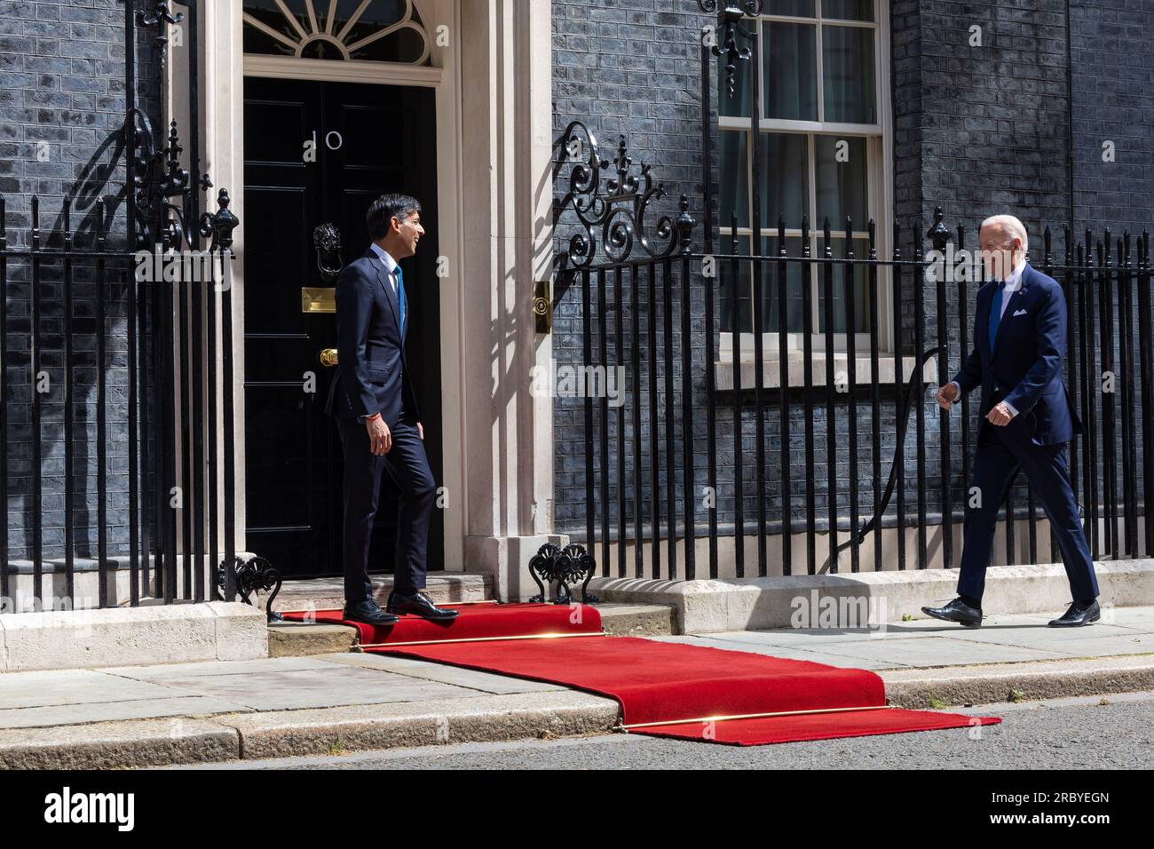London, United Kingdom. 10th July, 2023. U.S President Joe Biden, right ...