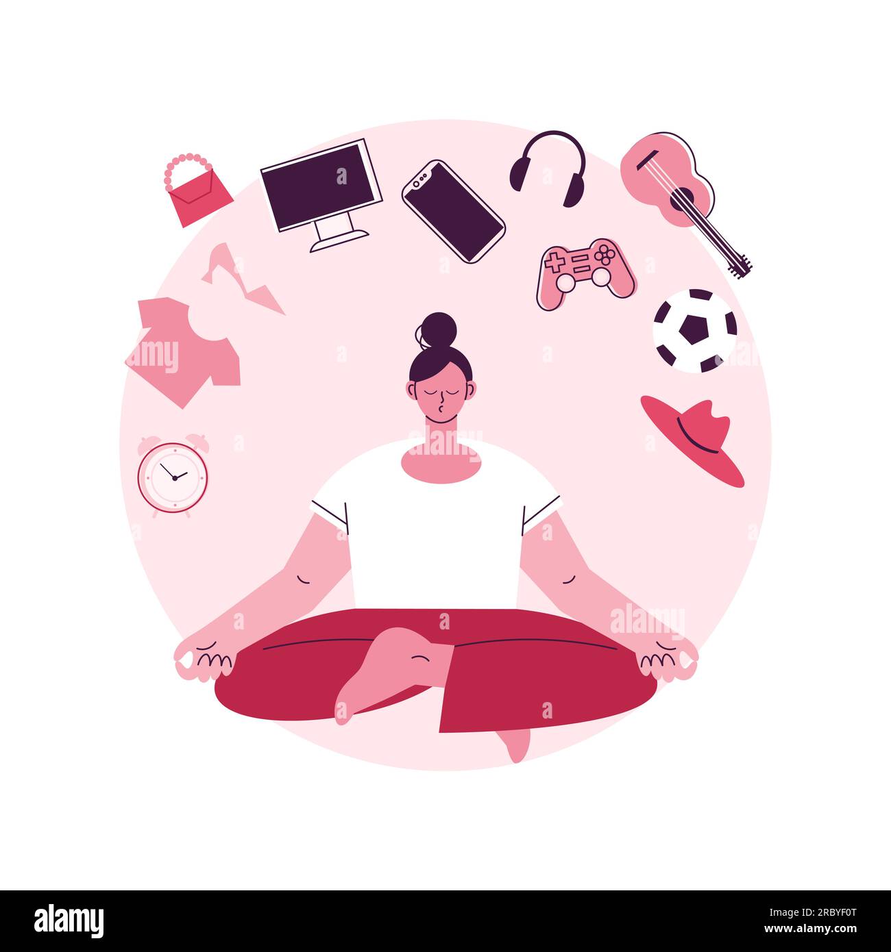 Minimalist lifestyle abstract concept vector illustration. Minimalist ...
