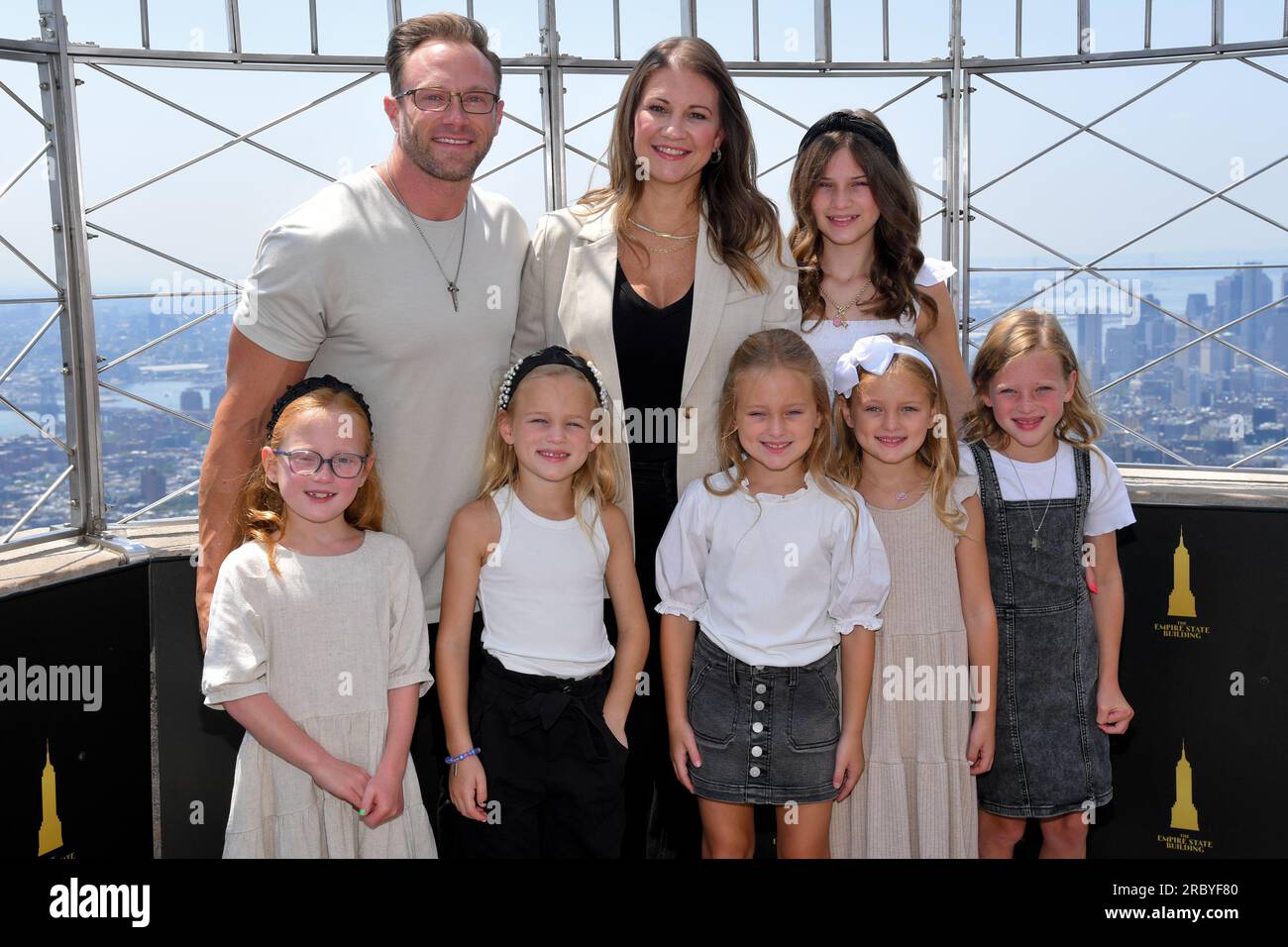 New York, USA. 11th July, 2023. The Busby family, including Adam Busby ...
