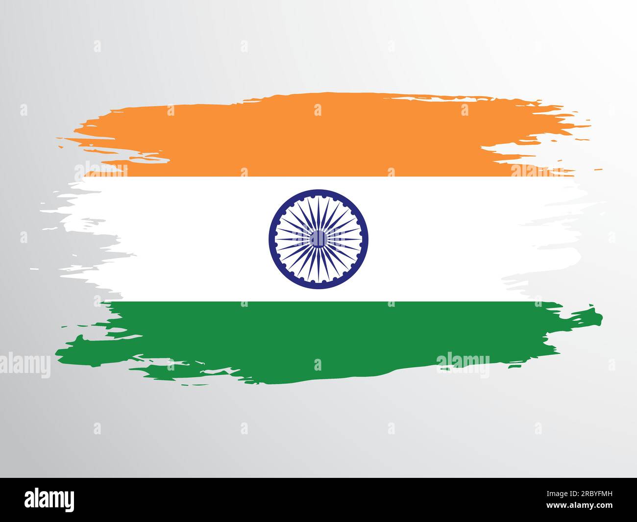 Indian flag brush stroke hi-res stock photography and images - Alamy