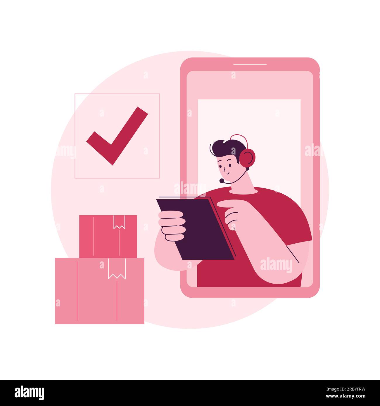 Order complete abstract concept vector illustration. E-commerce website ...