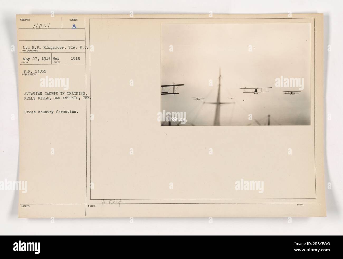 Aviation cadets in training at Kelly Field, San Antonio, Texas ...