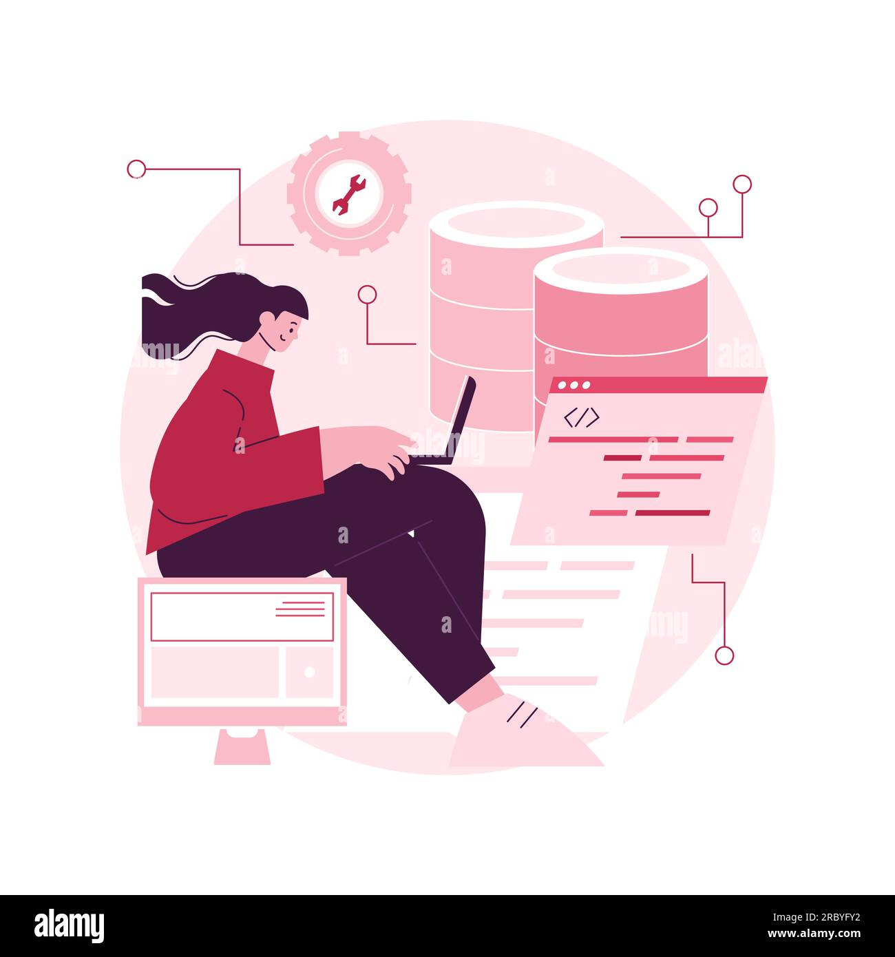System administration abstract concept vector illustration. Network ... System administration abstract concept vector illustration. Network ...