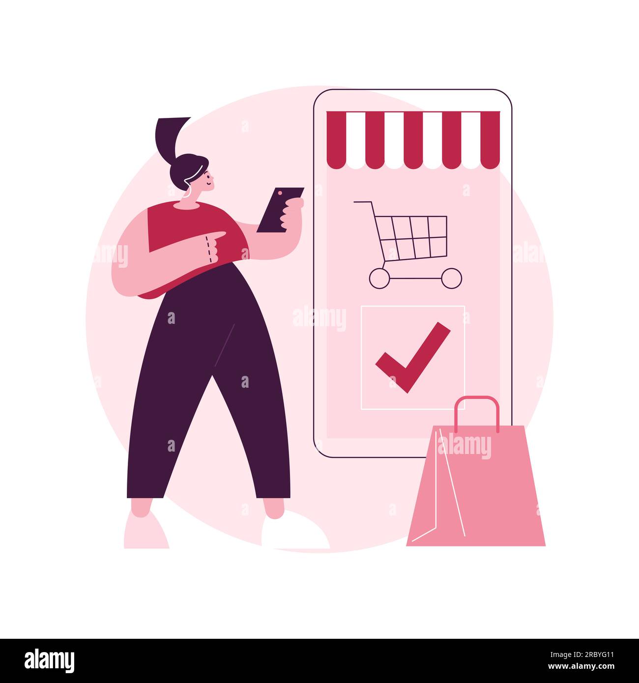 E commerce model Stock Vector Images - Alamy