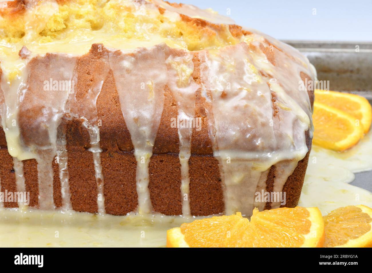Homemade orange cake fresh from the oven Stock Photo - Alamy