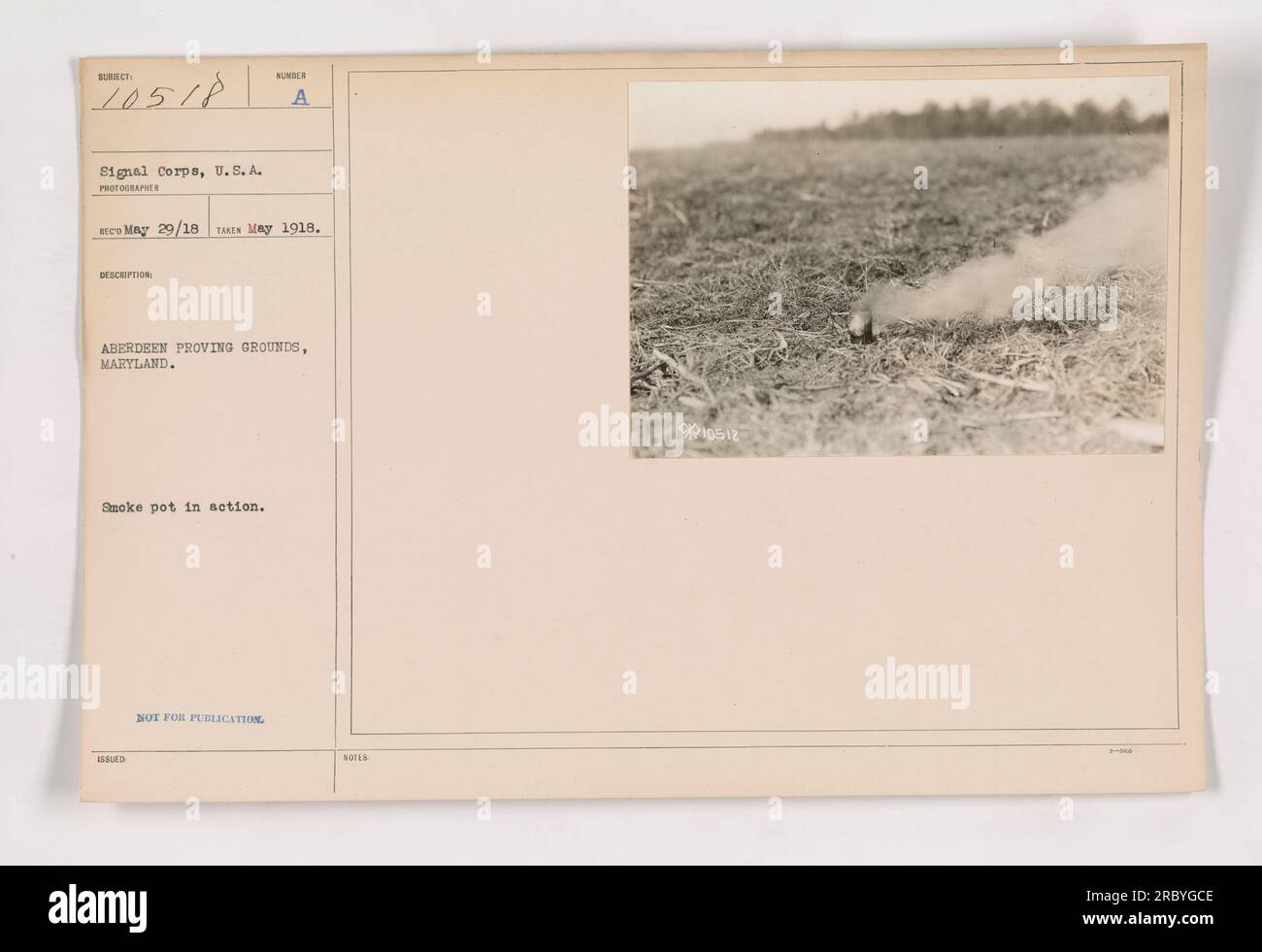 Image depicting a smoke pot in action at Aberdeen Proving Ground ...