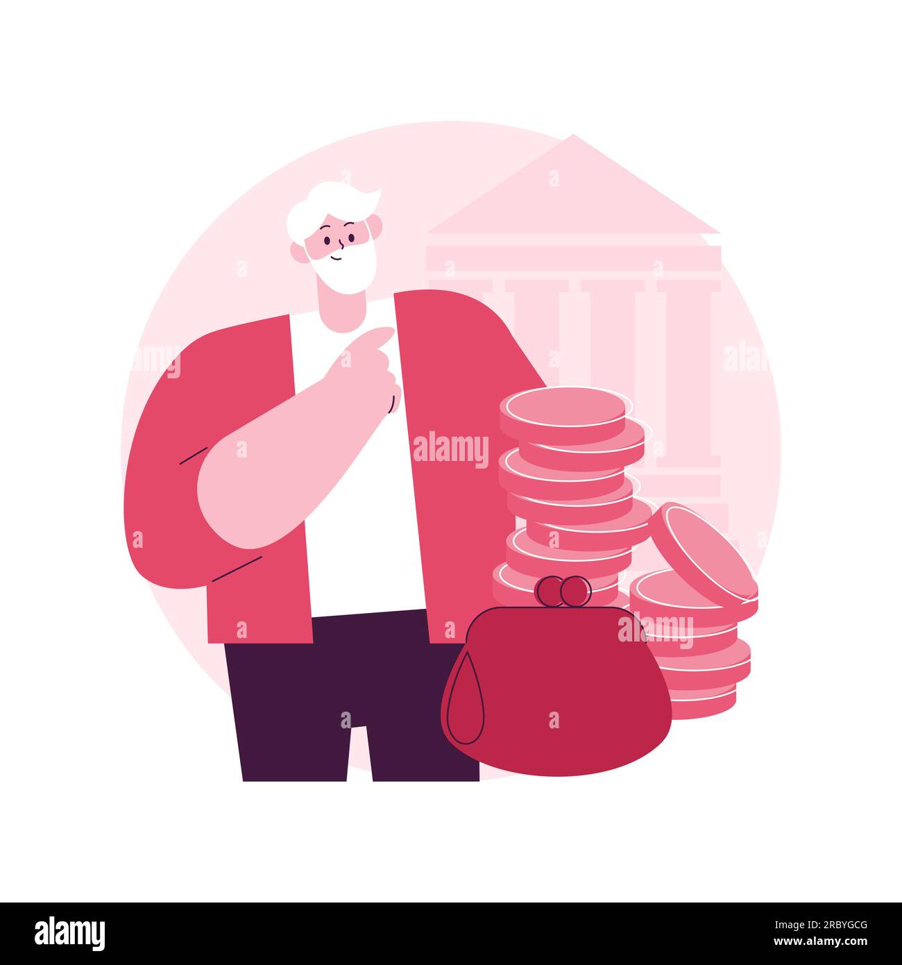 Retirement preparation abstract concept vector illustration. Retirement ...