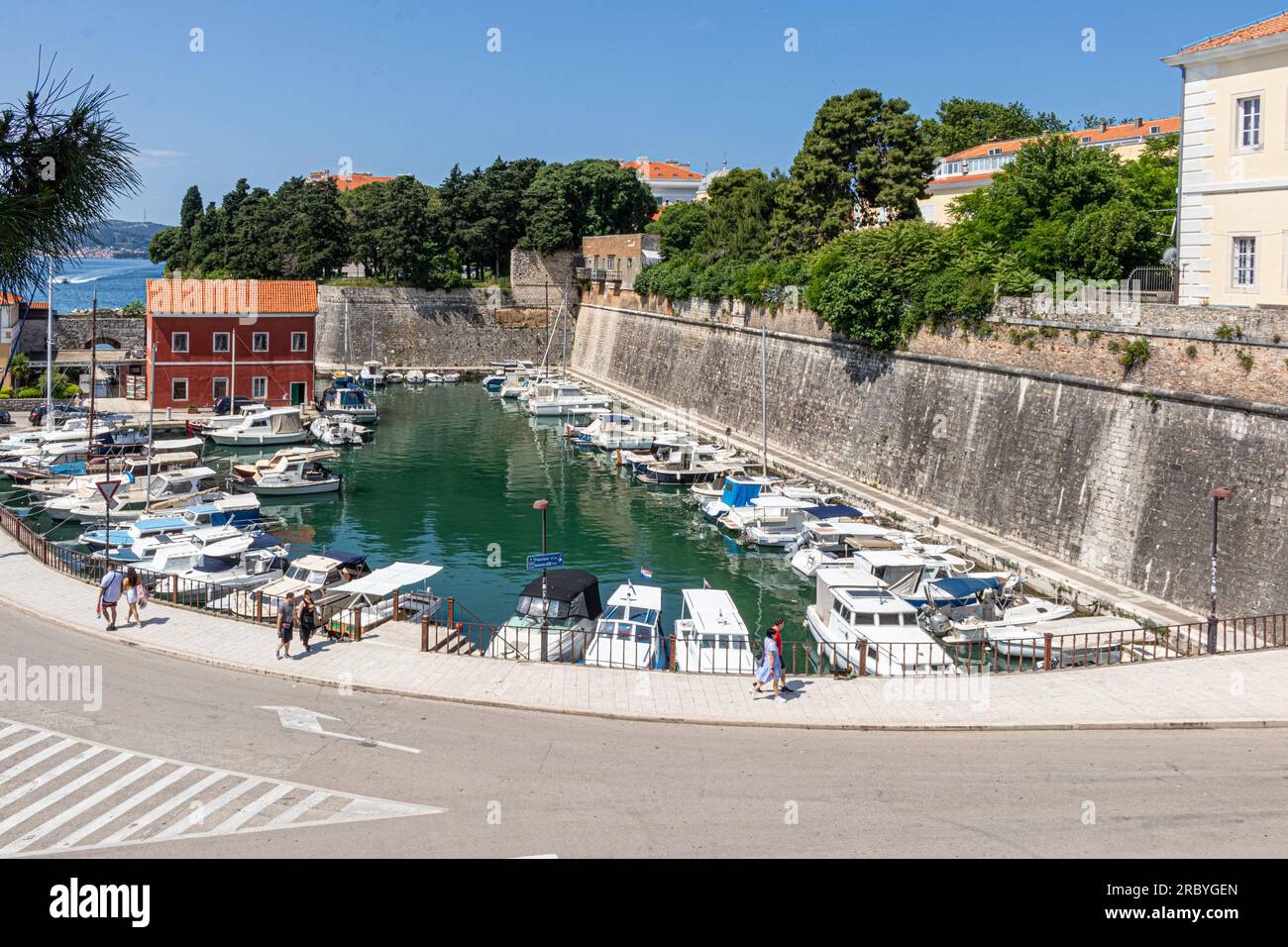 The ancient Port of Fosa in Zadar City, Croatia Stock Photo - Alamy