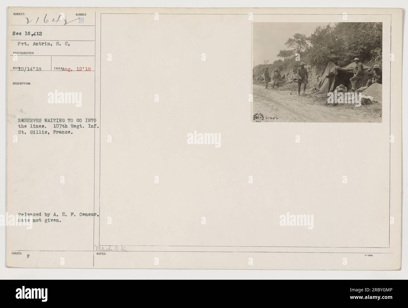 107th regiment infantry hi-res stock photography and images - Alamy