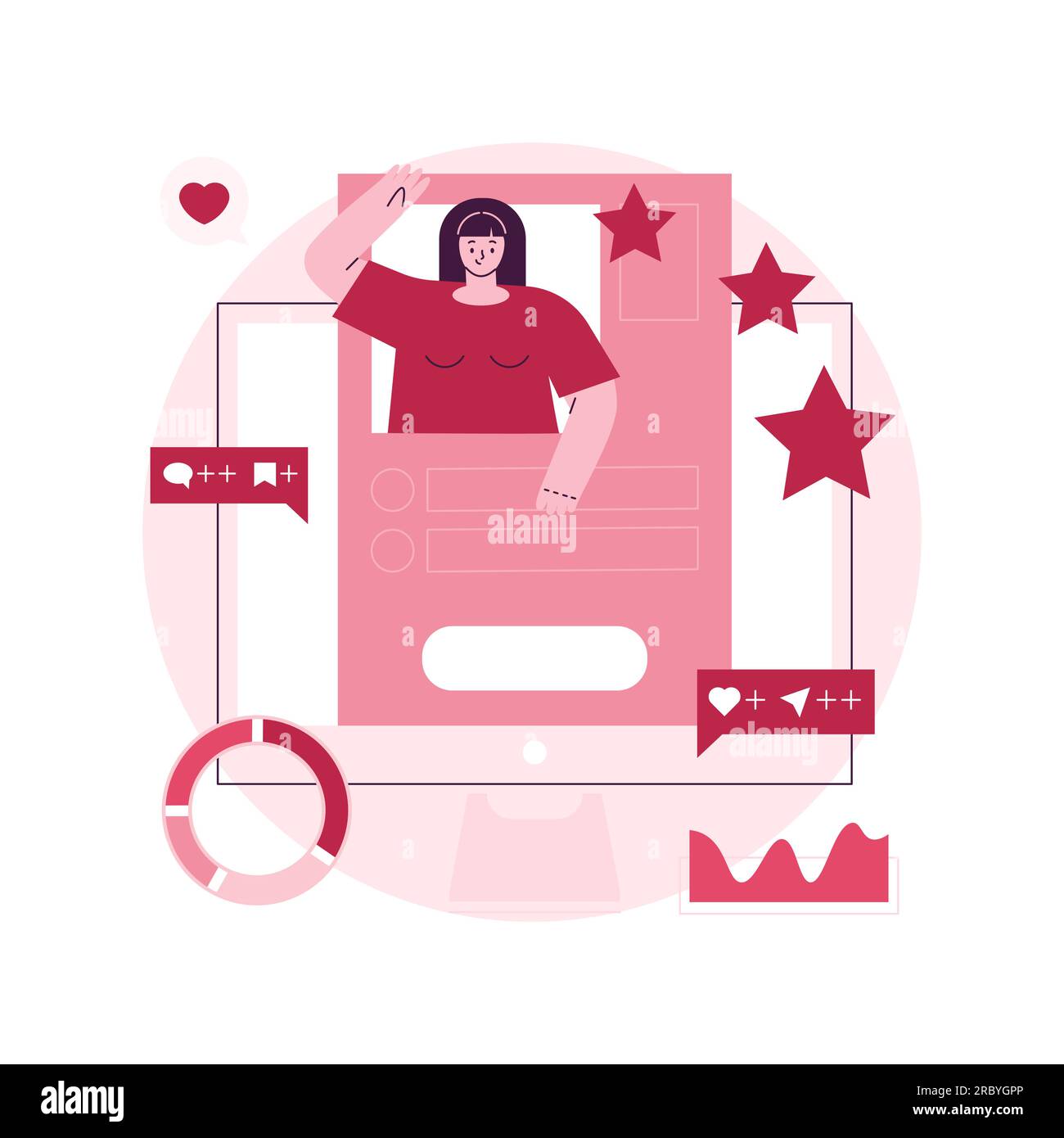 Personal branding abstract concept vector illustration. Self ...