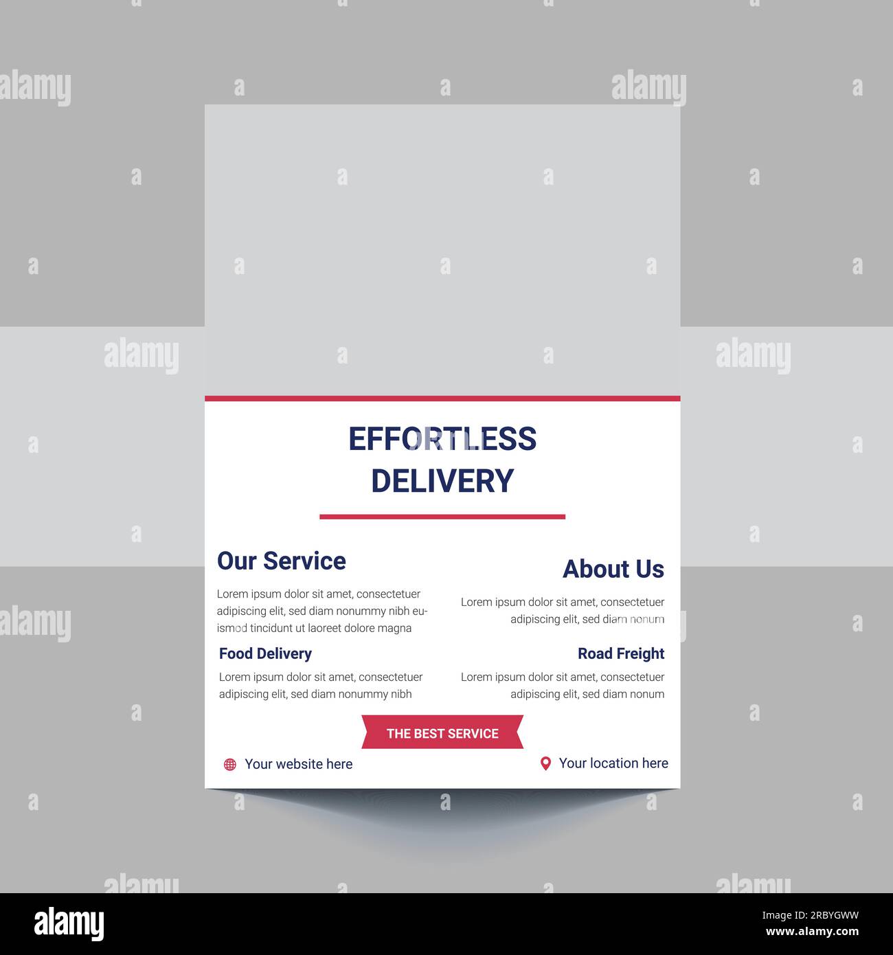 Delivery Service Flyer, Fast Delivery Flyer, We deliver Courier Flyer ...