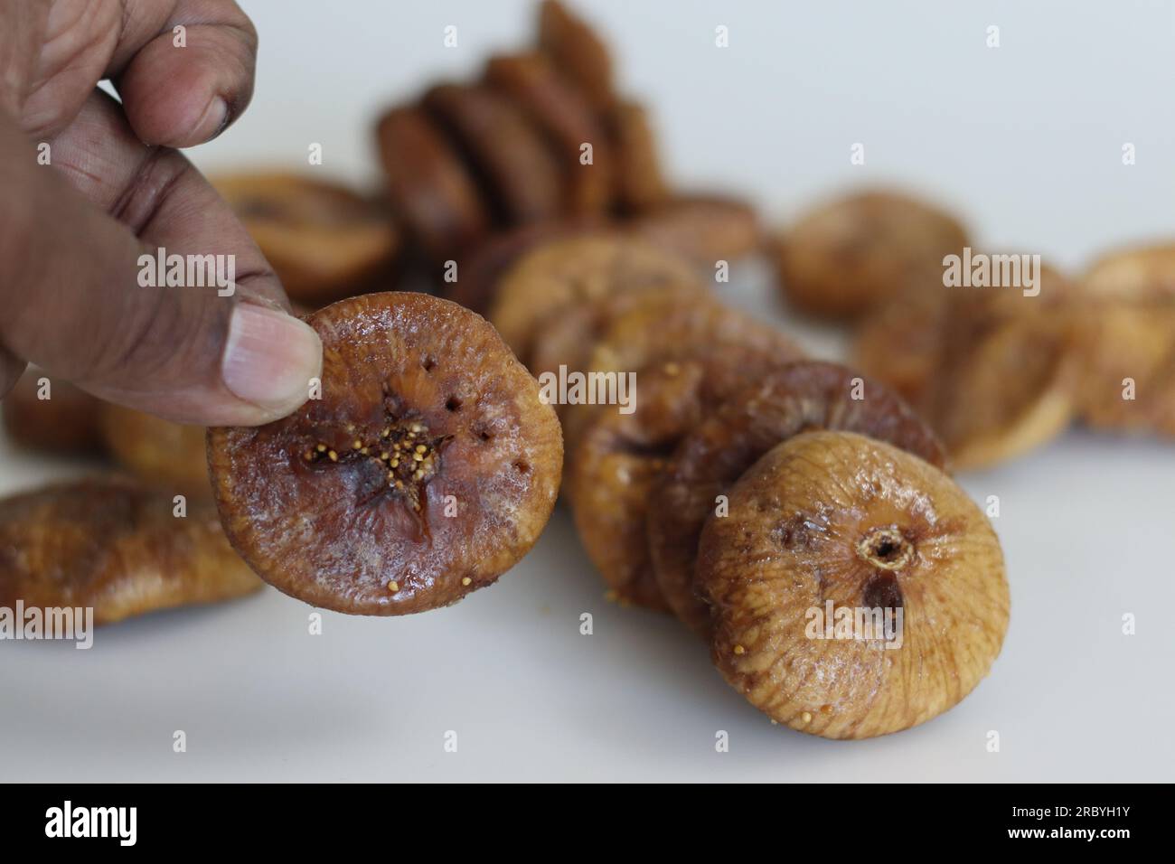 Dried Anjeer or figs from Jordan. Big and fleshy dry figs grown in ...