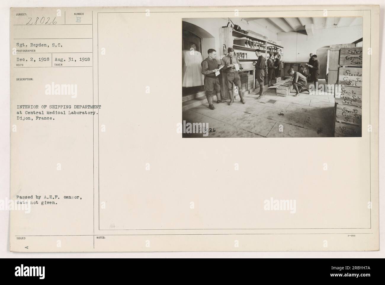 World war 1 medical laboratory hi-res stock photography and images - Alamy