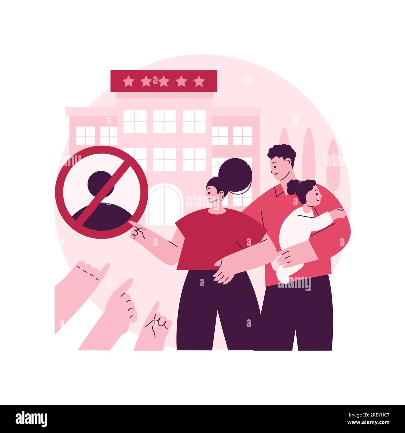 Race abstract concept vector illustration. Racial identity, human rights, skin color, human ...