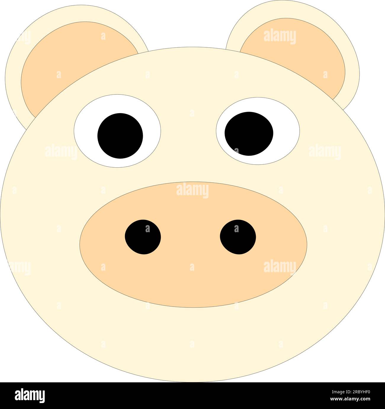 Piglet beige Stock Vector Images - Alamy
