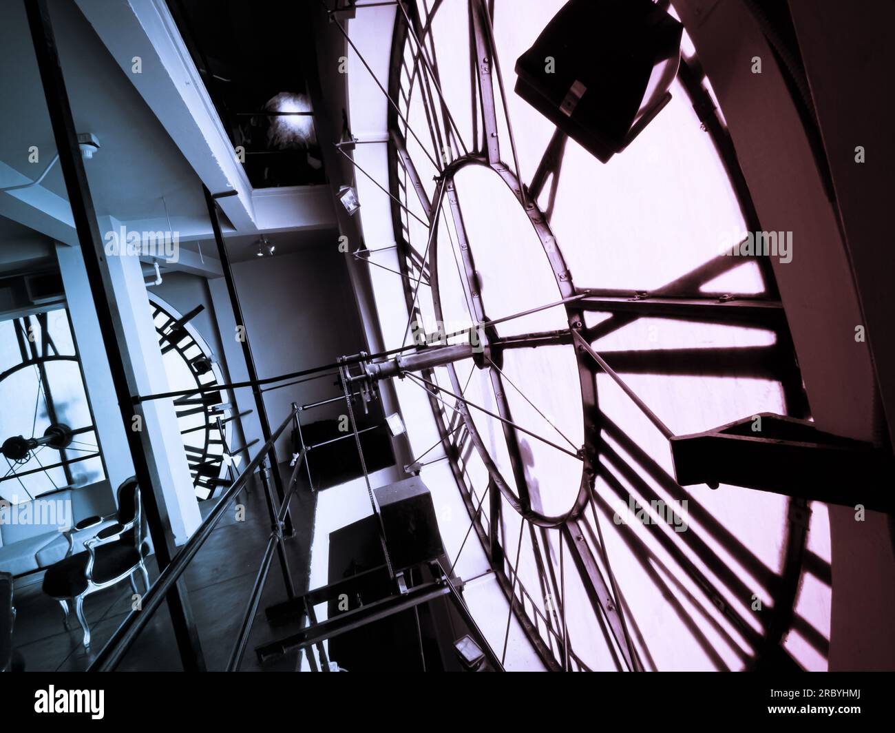 Inside Clock Tower Stock Photo - Alamy