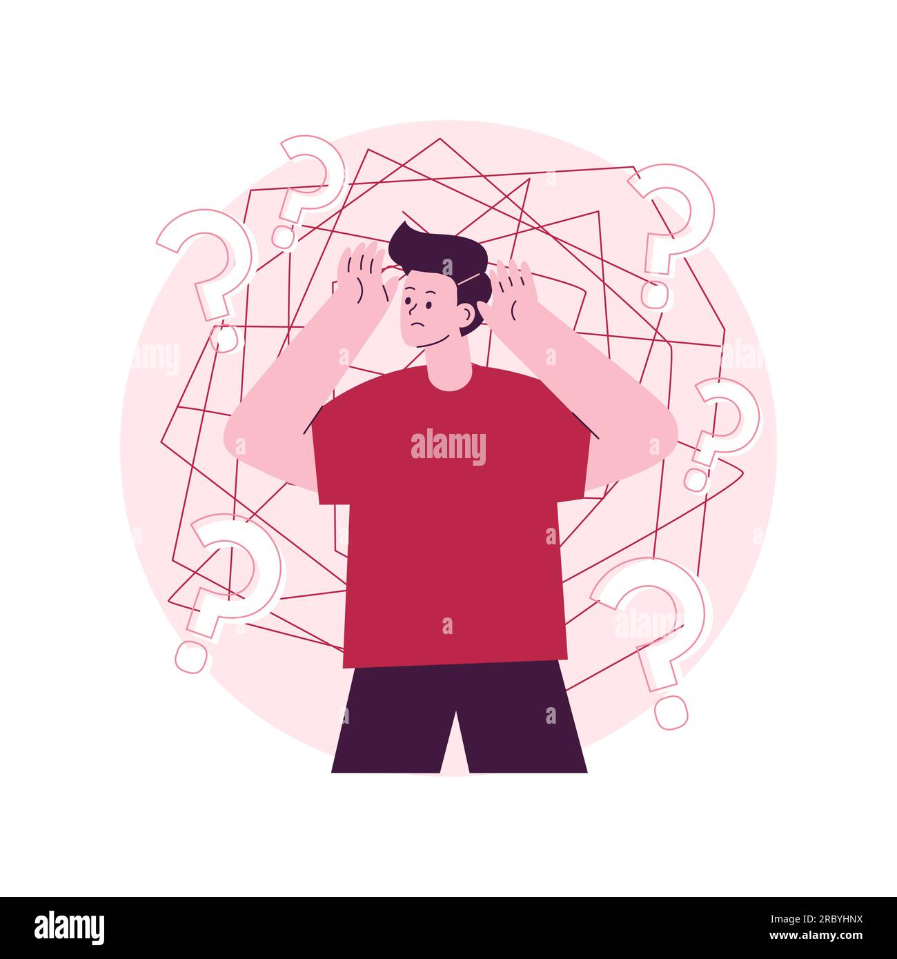 Cognitive Dissonance Abstract Concept Vector Illustration Mental