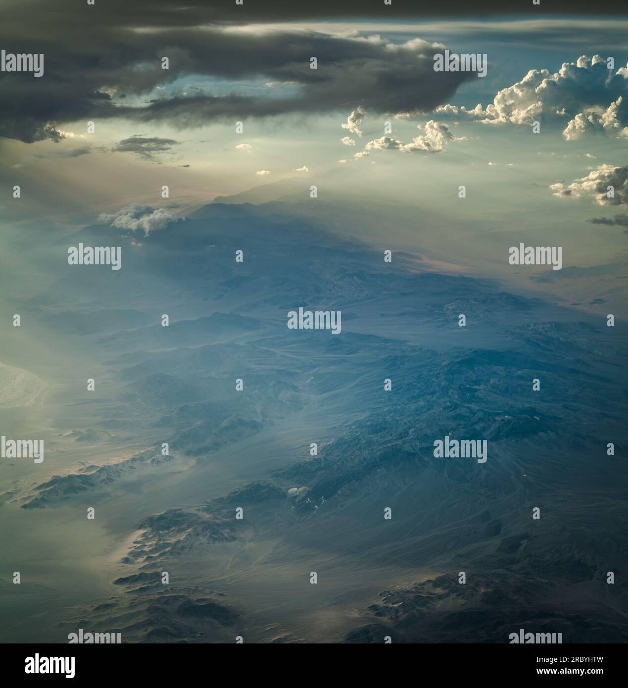 Aerial Views, scenes from an airliner Stock Photo - Alamy