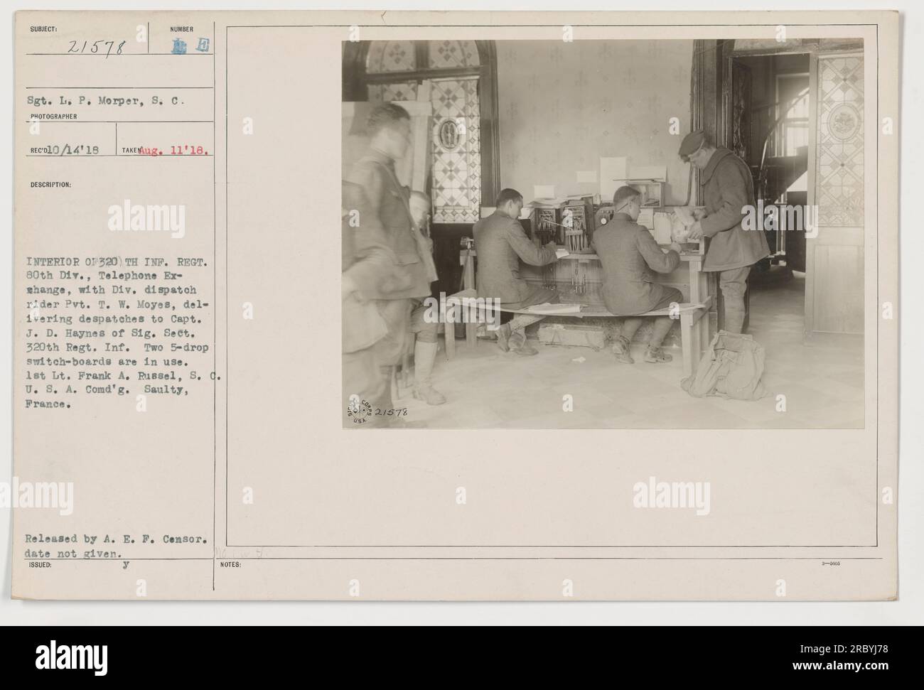 320th infantry regiment hi-res stock photography and images - Alamy