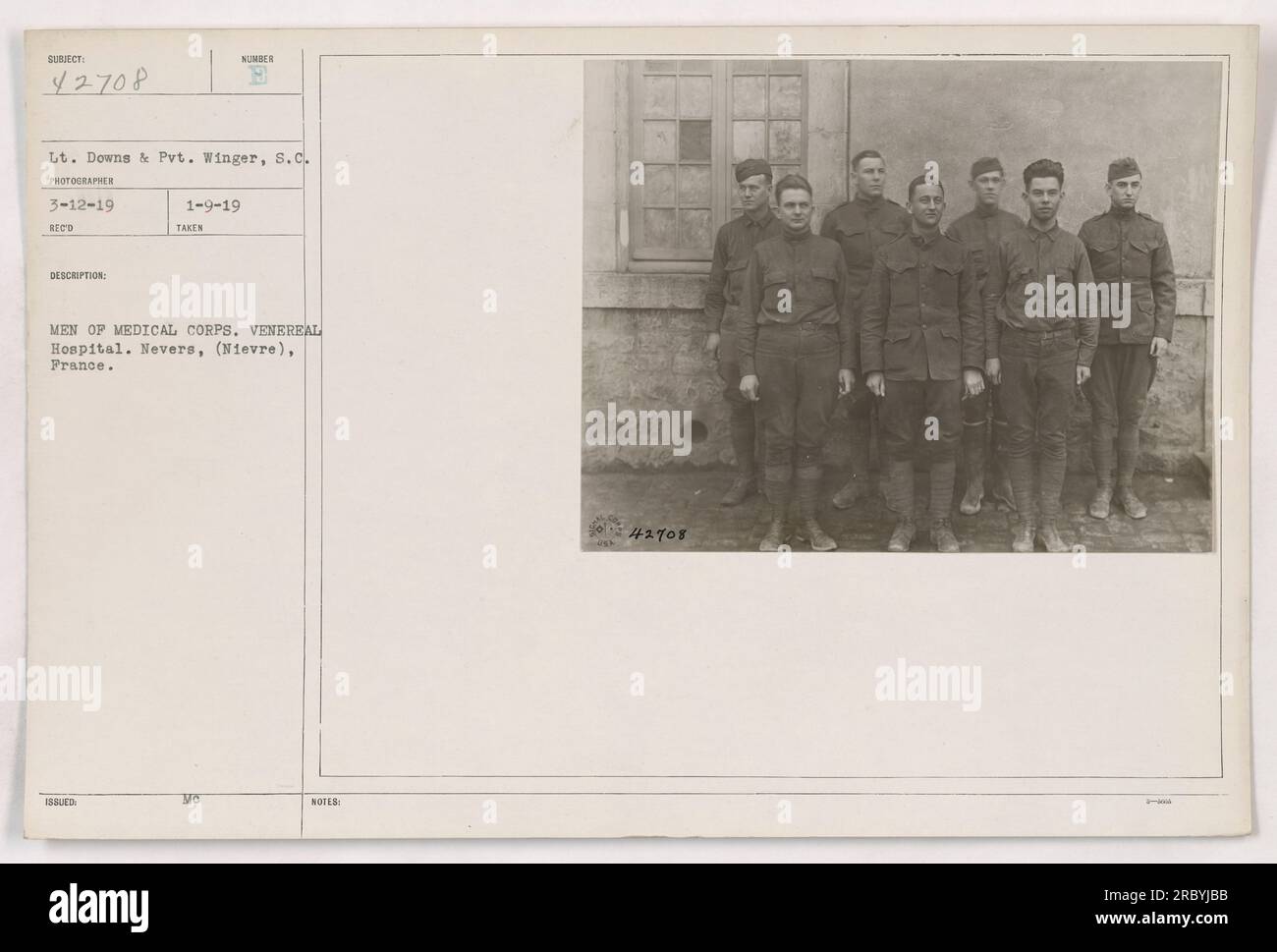 This image shows Lt. Downs and Pvt. Winger of the Medical Corps at the ...