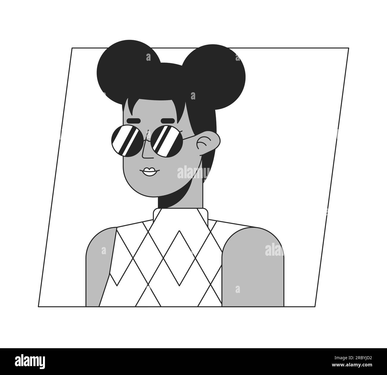 Appearance girl in glasses Stock Vector Images - Alamy