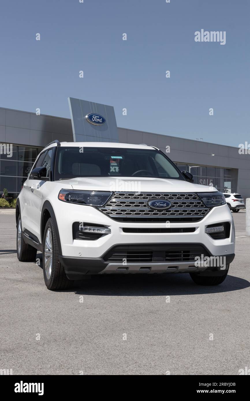 Muncie - July 10, 2023: Ford Explorer display at a dealership. Ford ...