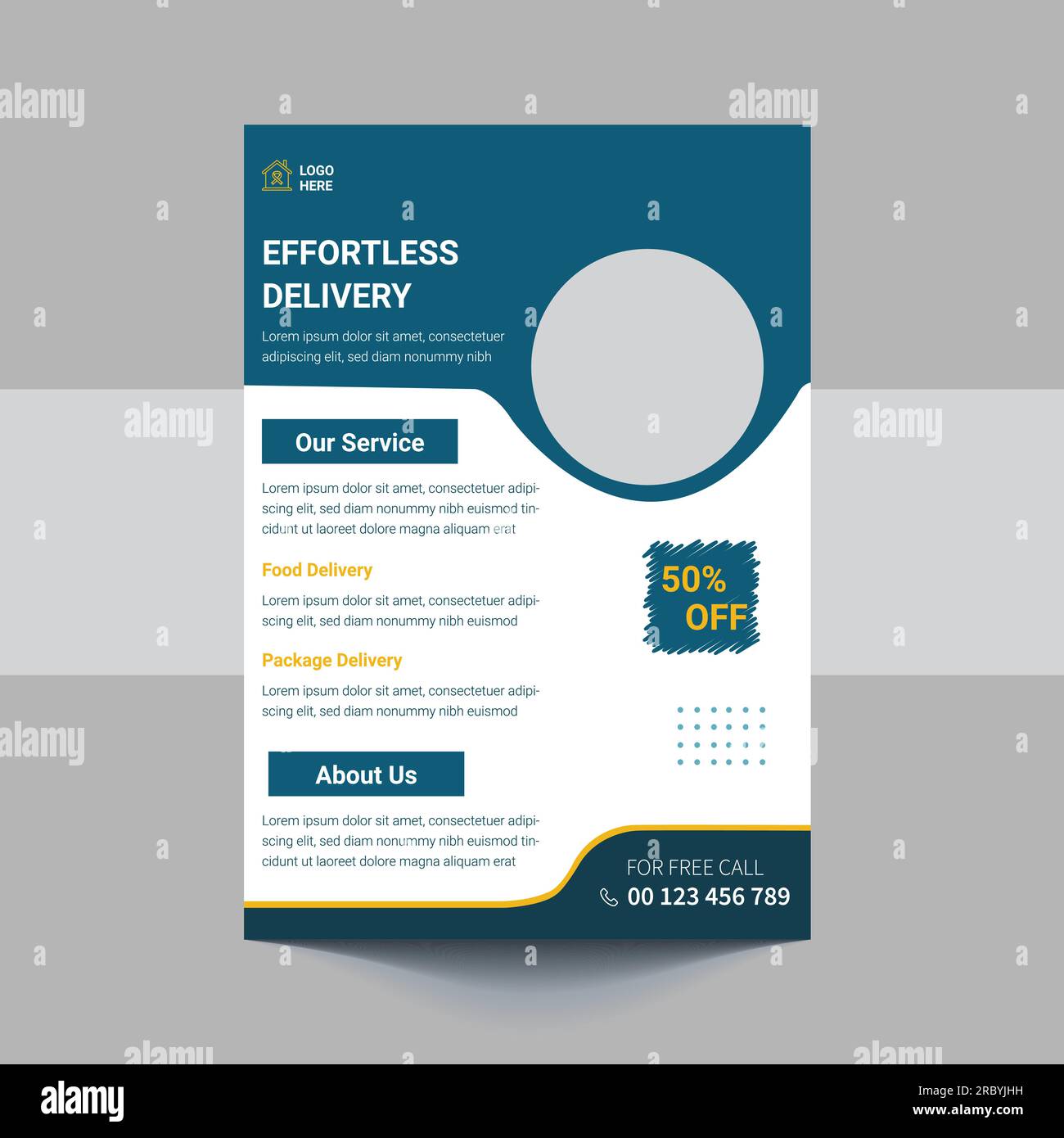 Delivery Service Flyer, Fast Delivery Flyer, We deliver Courier Flyer ...