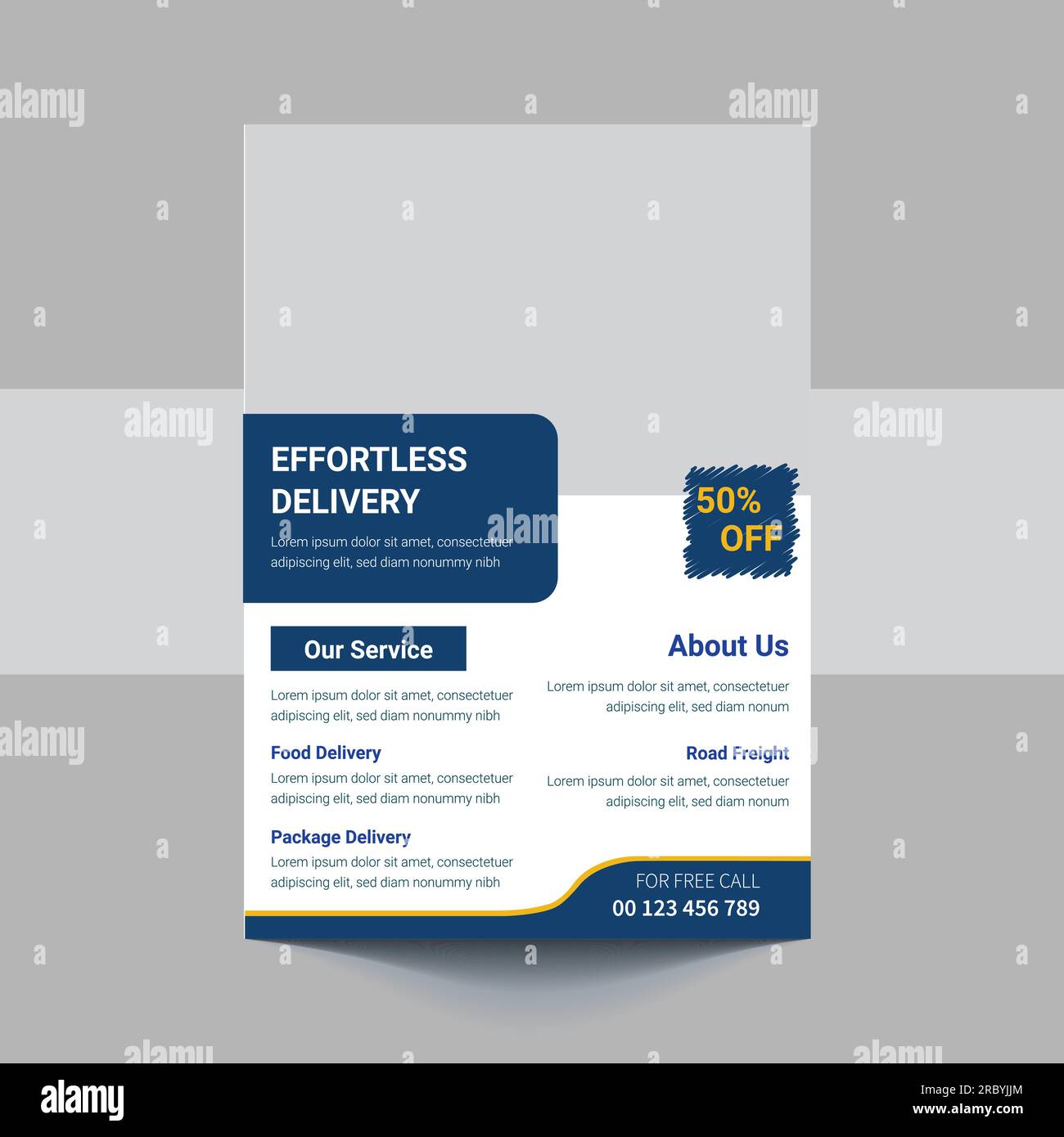 Delivery Service Flyer, Fast Delivery Flyer, We deliver Courier Flyer ...