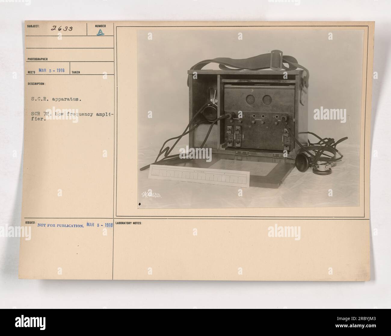 Signal corps radiotelegraphy apparatus hi-res stock photography and ...
