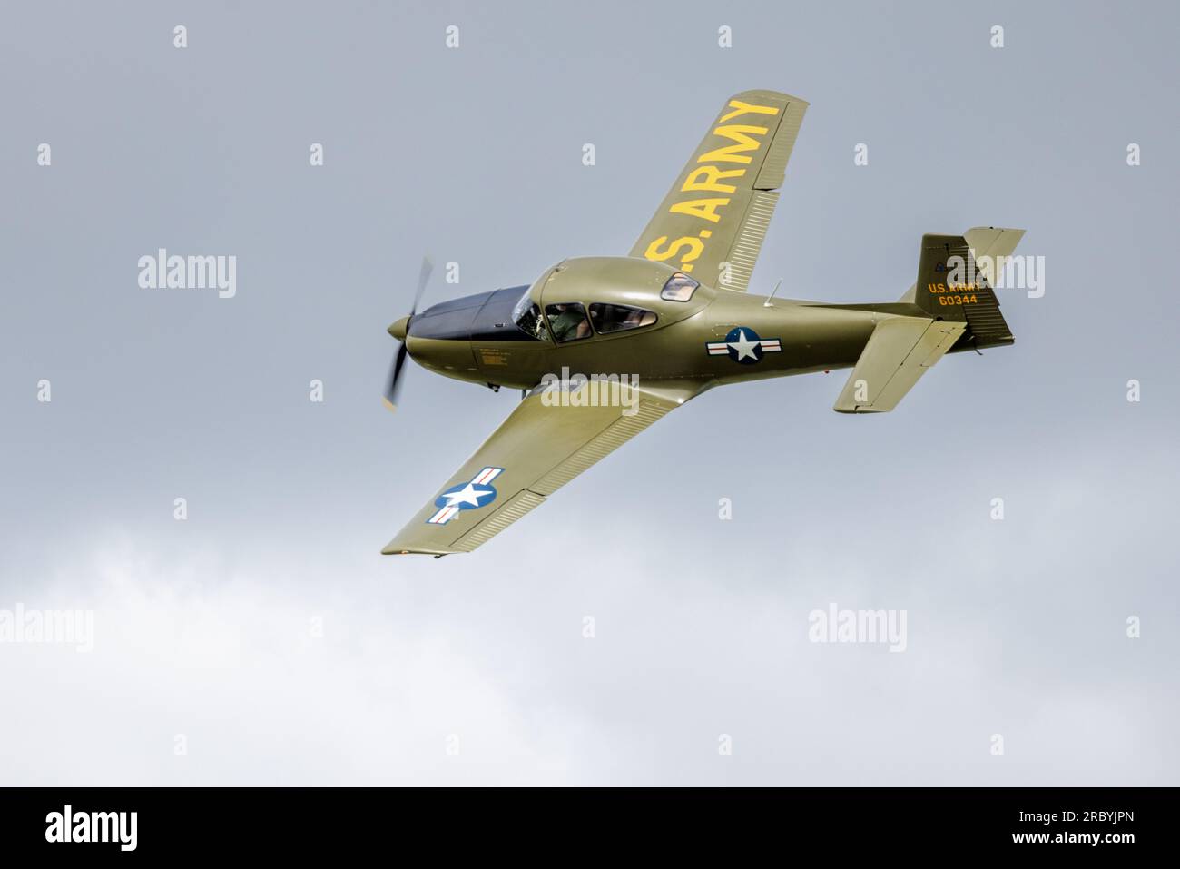 North American Navion A, airborne at the Shuttleworth Military Airshow ...