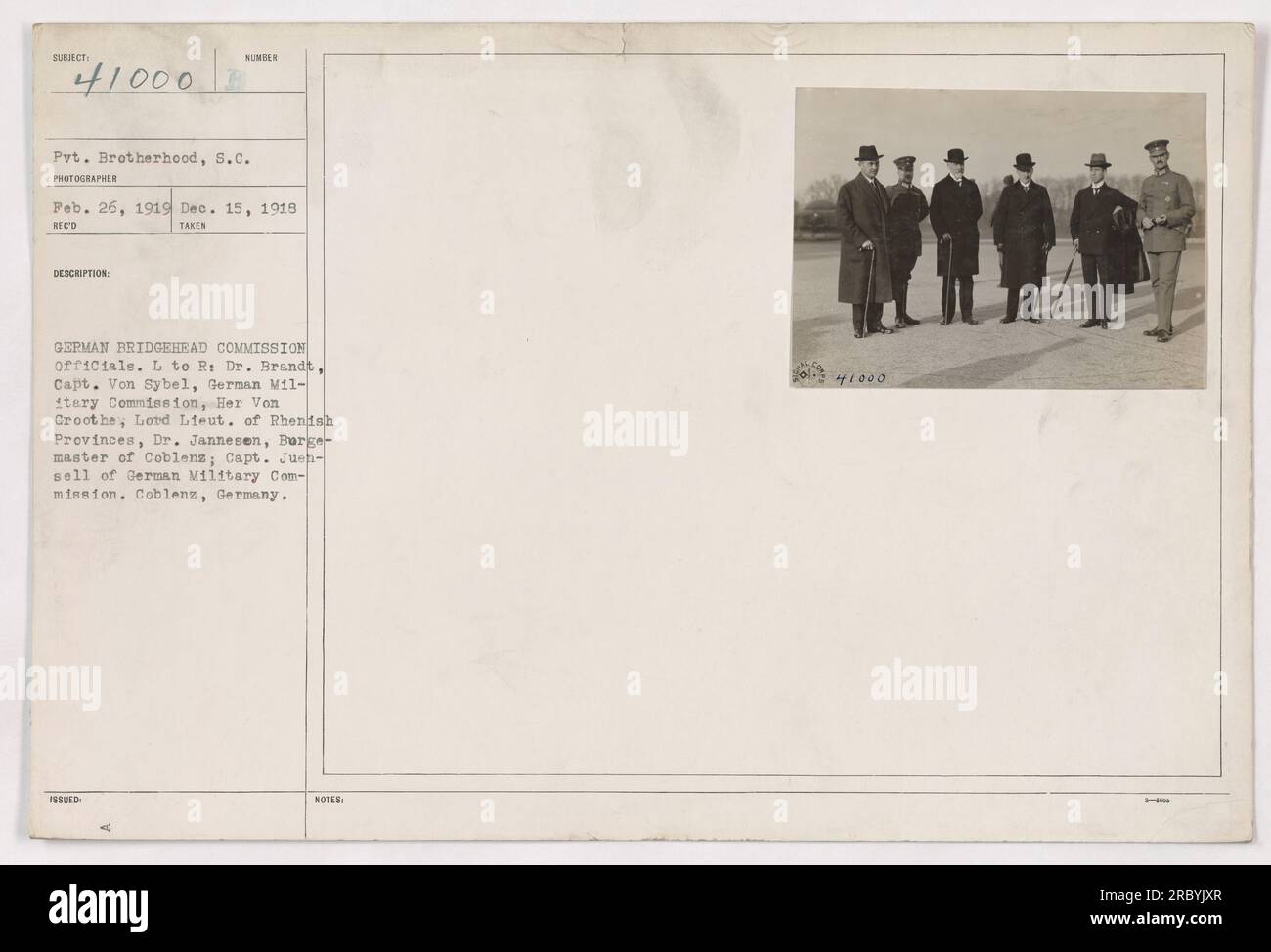 From left to right: Dr. Brandt, Capt. Von Sybel of the German M11 ...