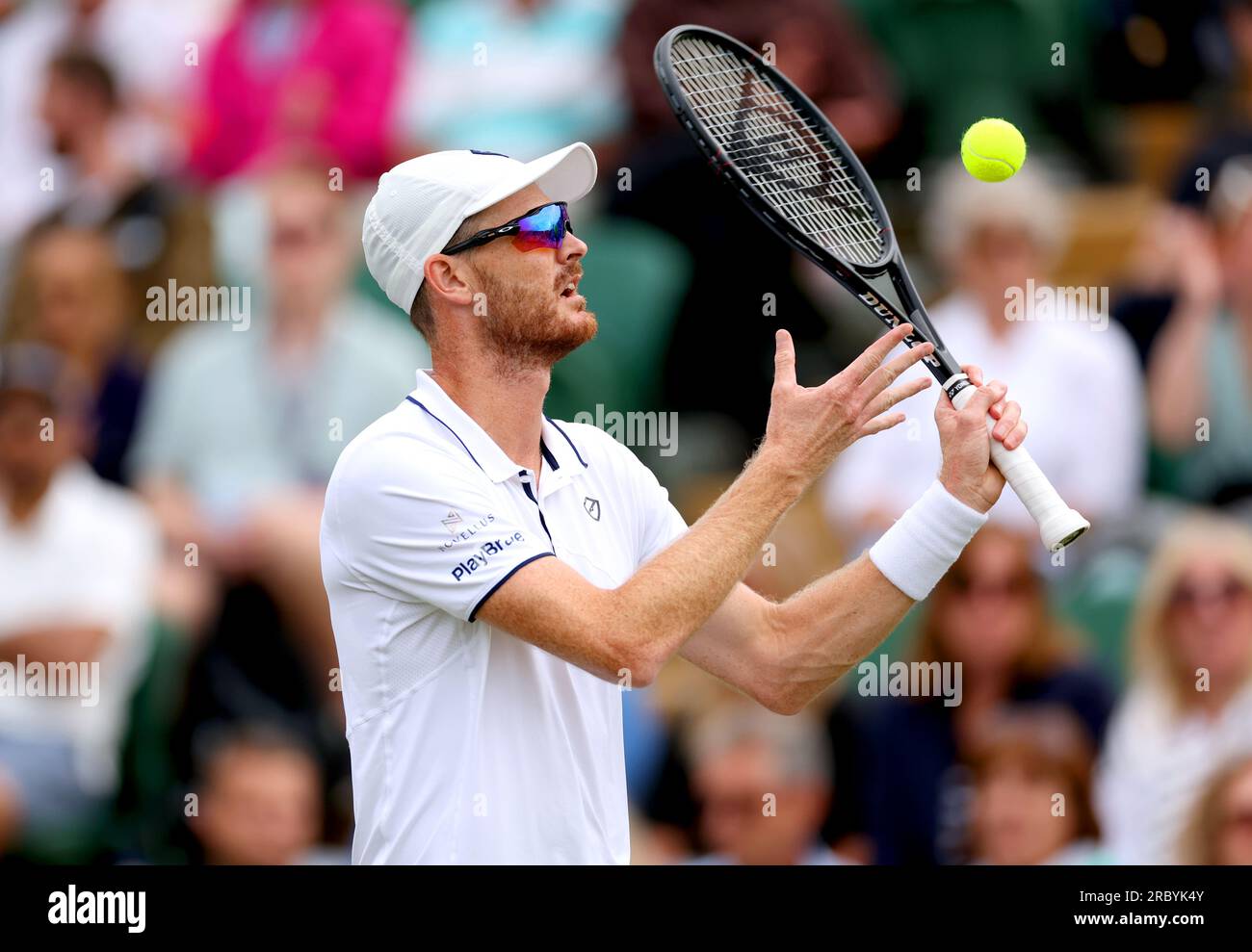 Jamie Murray during his Gentlemen's Doubles match with Michael Venus ...
