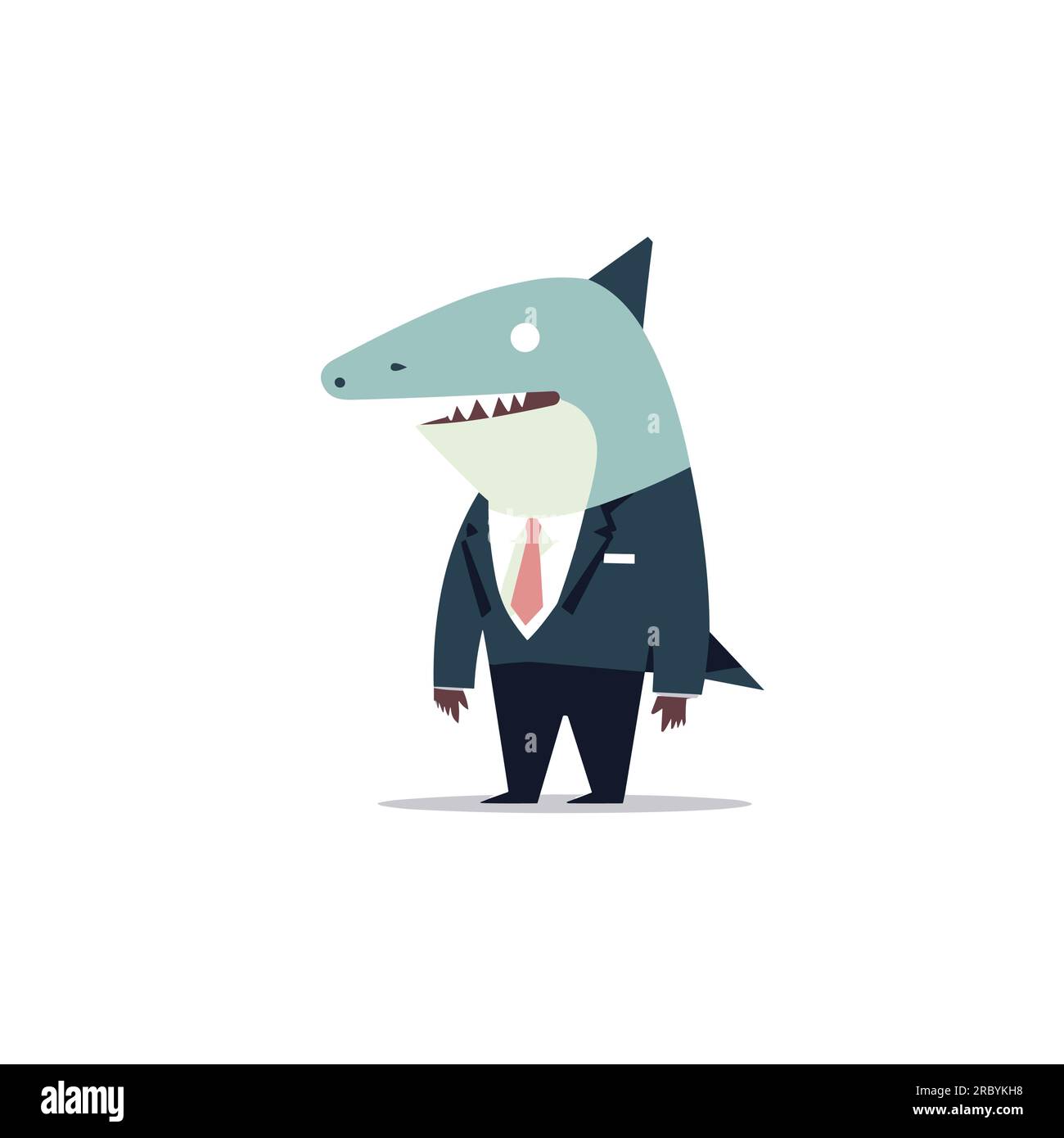 Great white shark person Stock Vector Images - Alamy