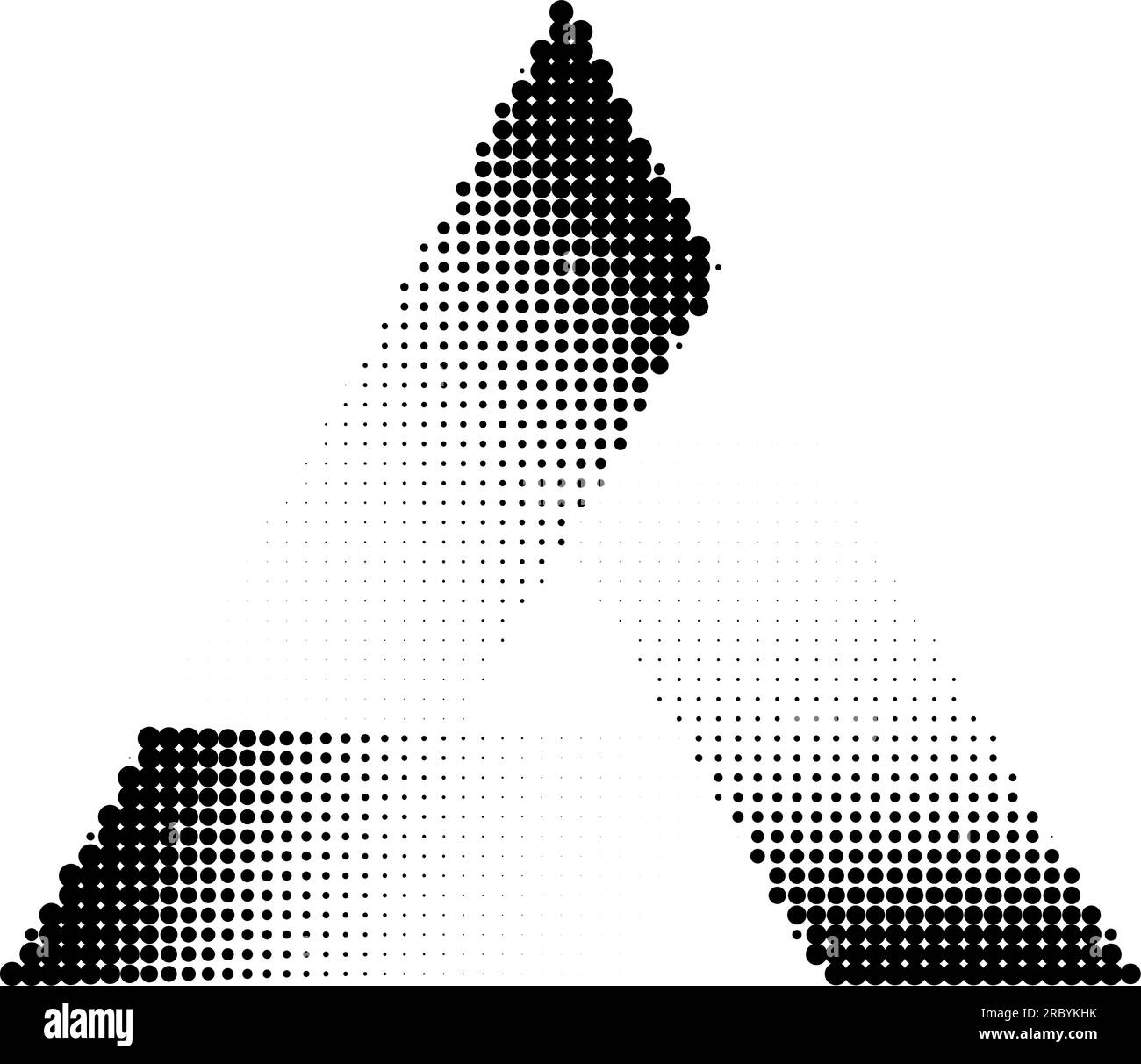 Infinity triangle in vintage style. Isolated on white background Stock ...